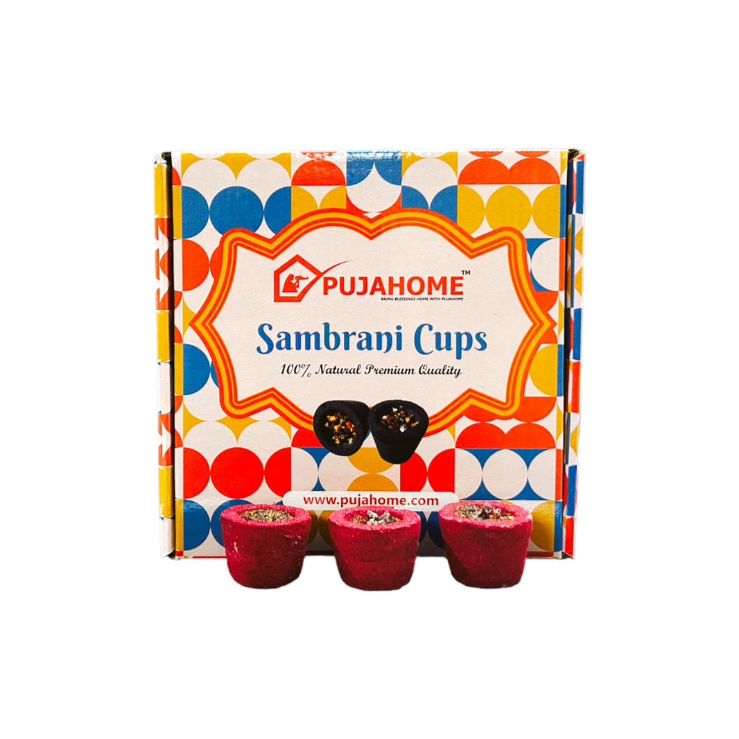 Buy Sambrani Cups: Authentic, Natural, Charcoal-Free | Pujahome