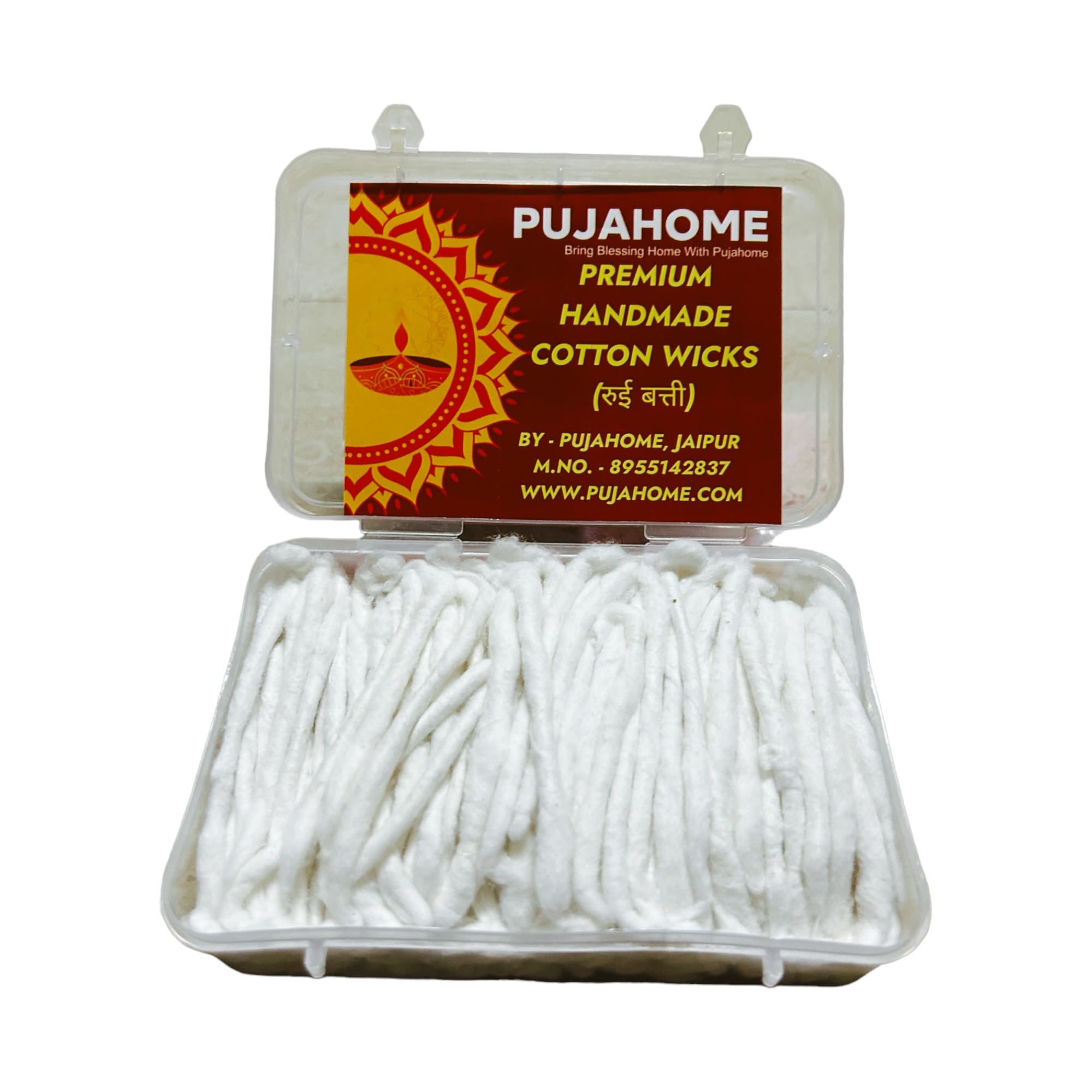 Buy Cotton Wicks: Pure, Organic, Handmade - Pujahome